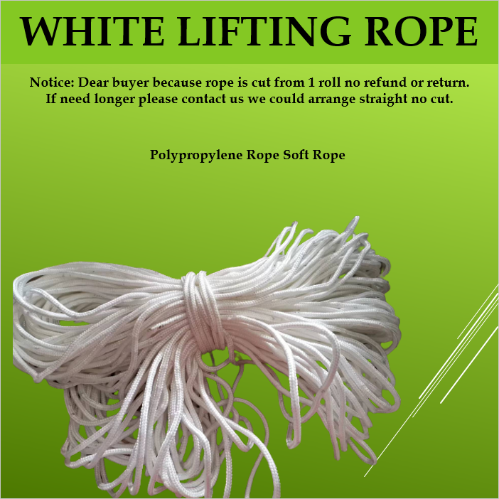 Vision Lifting 8 White Lifting Rope 4mm diameter 2m-100meters ...