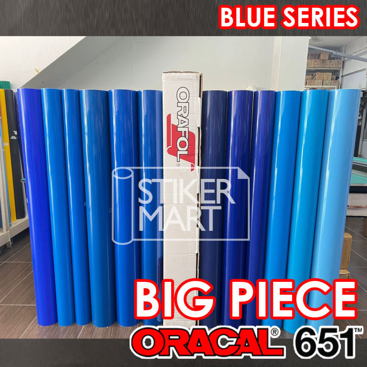 Stikermart Oracal 651 Big Piece Sticker - Blue Sticker - Outdoor Vinyl ...