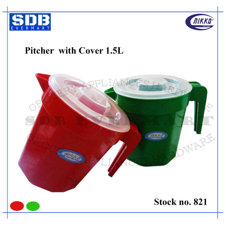 Nikko-Pitcher with Water Dispenser Jugs-[821A ]-Blue Pink Green-1pc ...