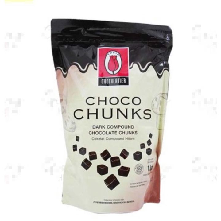 Tulip Choco Chunks 1kg - Cokelat Tulip Chocolate Compound | Lazada ...