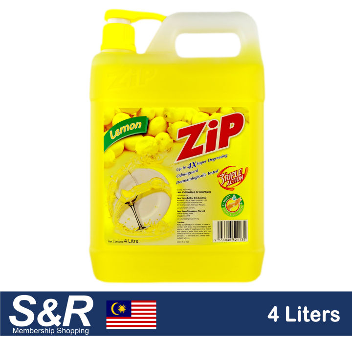 Zip Lemon Dishwashing Liquid 4L | Lazada PH