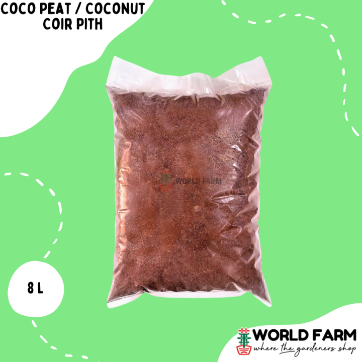 Coco Peat / Coconut Coir Pith (Approx. 1.4kg) 8L | Lazada Singapore