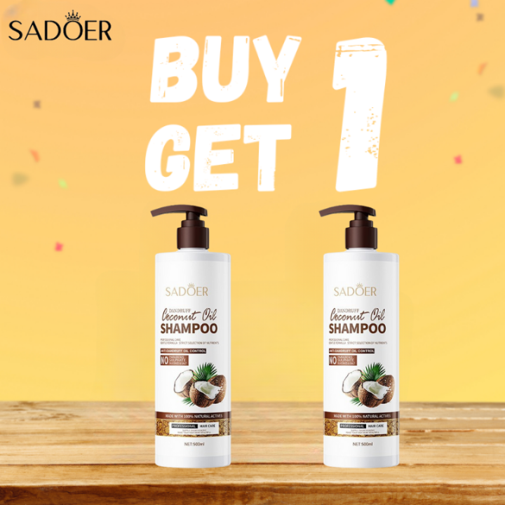 【BUY 1 TAKE 1】Sadoer Coconut Shampoo Anti-Dandruff Repair Damage Hair Dry Hair Care Control Oil ...