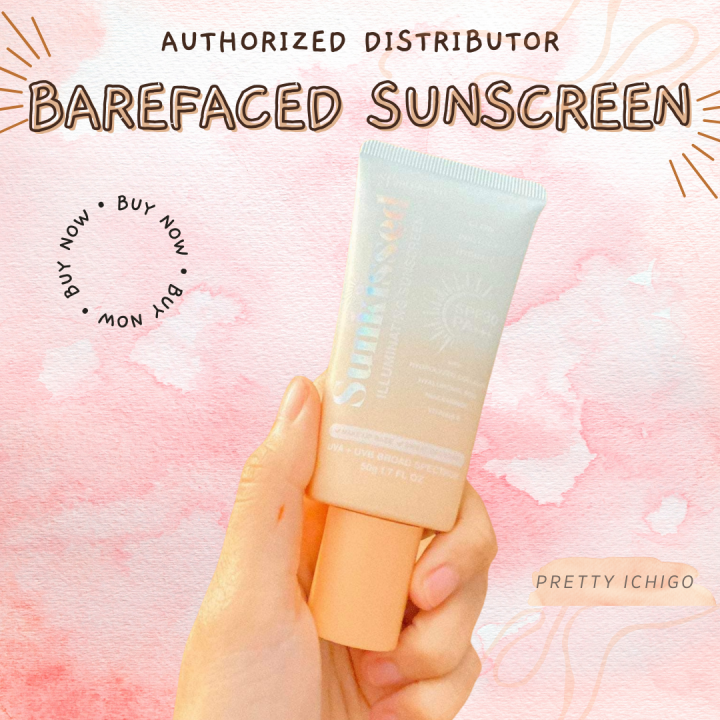 BareFaced Sunkissed Illuminating Sunscreen SPF 50 | Lazada PH