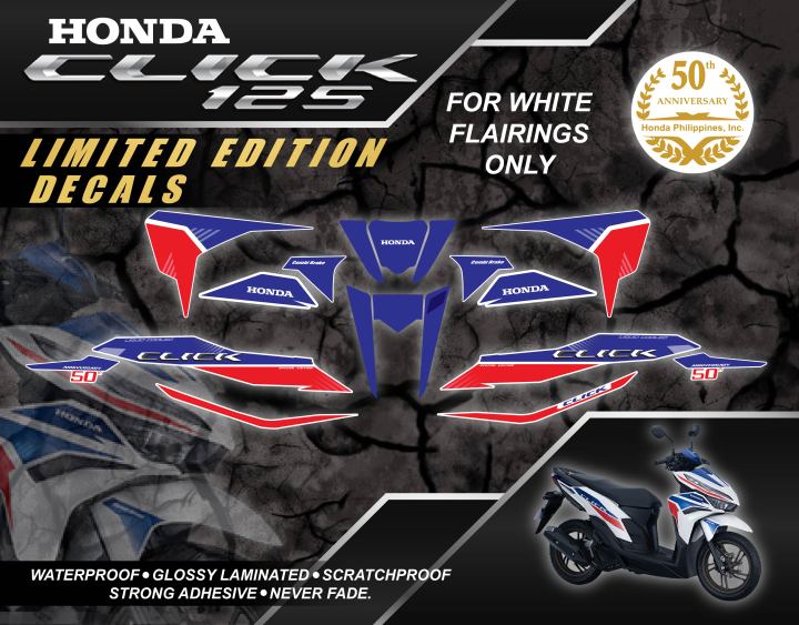 HONDA CLICK 125 V3 LIMITED EDITION DECALS | Lazada PH
