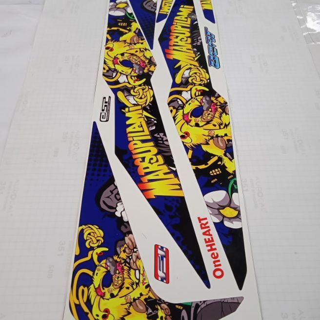 Striping Honda Beat Variasi Biru Marsupilami | Lazada Indonesia