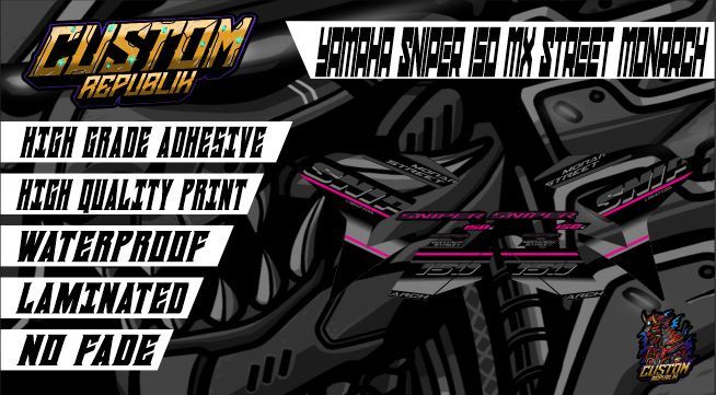 Yamaha Sniper 150 MX Street Monarch Decals Set | Lazada PH