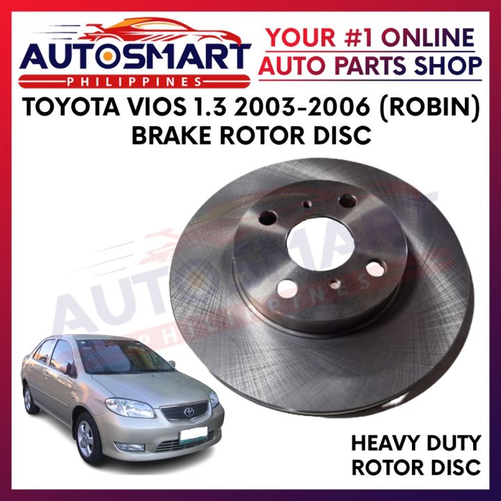 Toyota Vios 1.3 (Robin) 2003-2006 Brake Rotor Disc | Lazada PH
