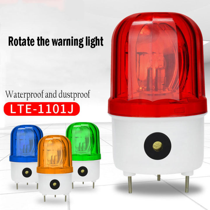 LTE-1101j Indicator Light Rotating Beacon Warning Sound Strobe Alarm ...