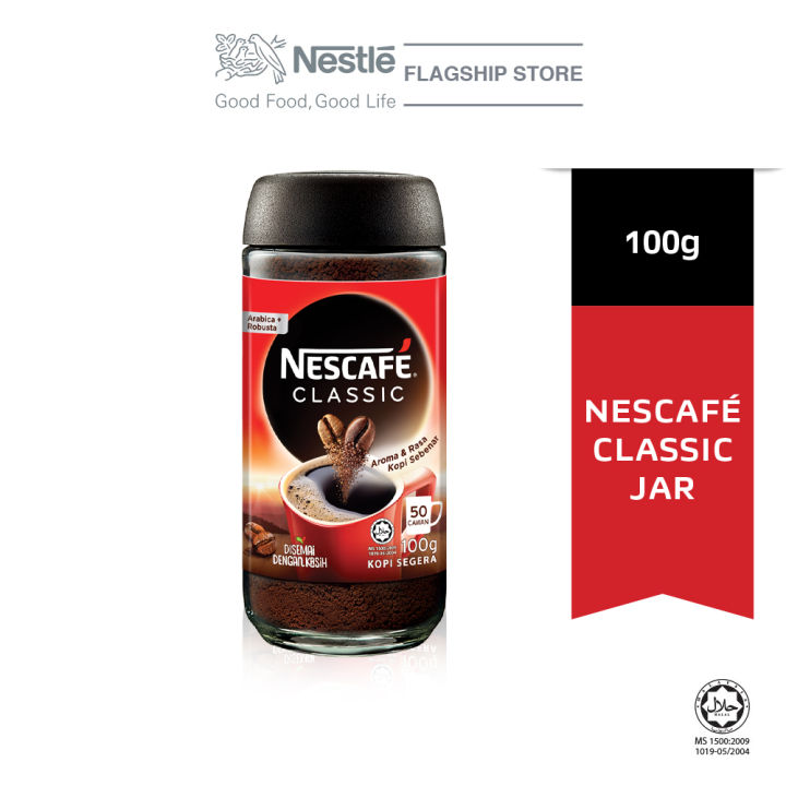 NESCAFÉ Classic Jar (100g) – Black Coffee Made With High Quality ...