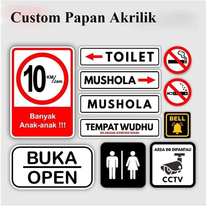 CUSTOM SIGNAGE AKRILIK / KUSTOM PAPAN SIGN LOGO AKRILIK / LOGO ...