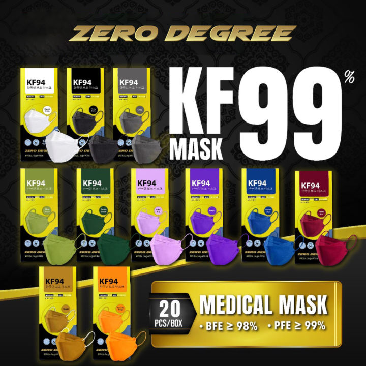 Zero Degree KF94 Mask Medical KF99 Face Mask KF94 Face Mask KF94 Mask ...