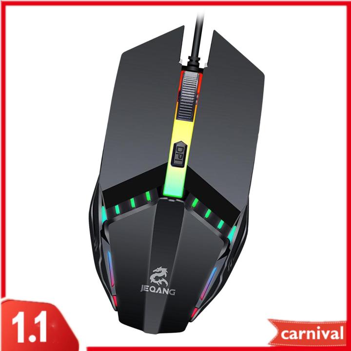 Sunniiee Black RGB Wired Gaming Mouse Gamer Mice Programmable with Side ...