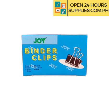 Joy Office Study Binder Clips -1 Inch And 1 1/4 Size - 12 Pcs. Per Box ...