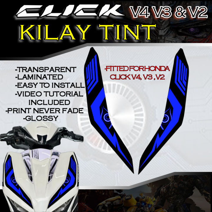 HONDA CLICK STYLES WITH ROBOT KILAY TRANSPARENT STICKER, DESIGNED ...
