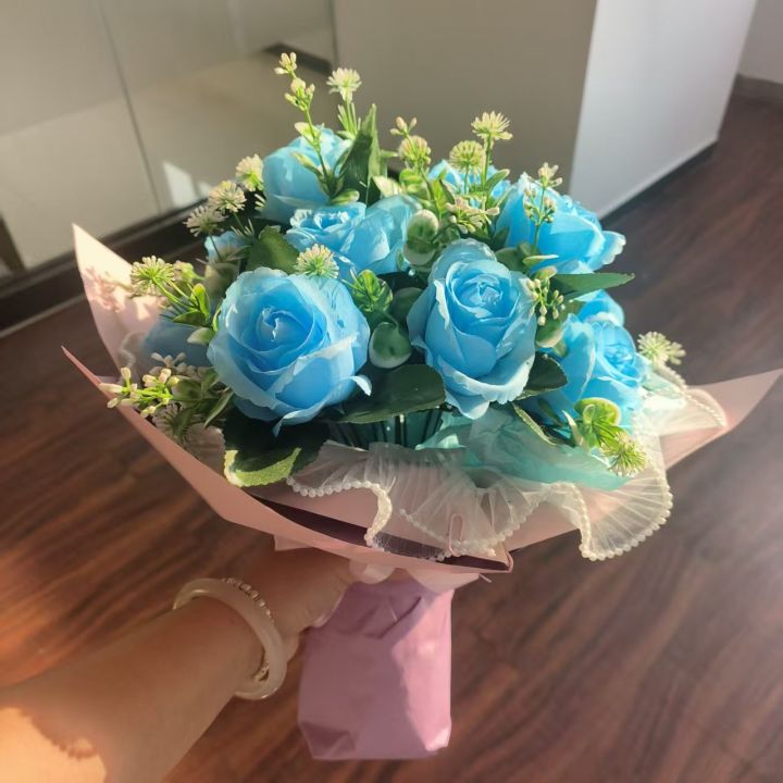 【1-3 Days Delivery 】18 Heads Romantic Rose / 8pcs Tulip DIY Red White ...
