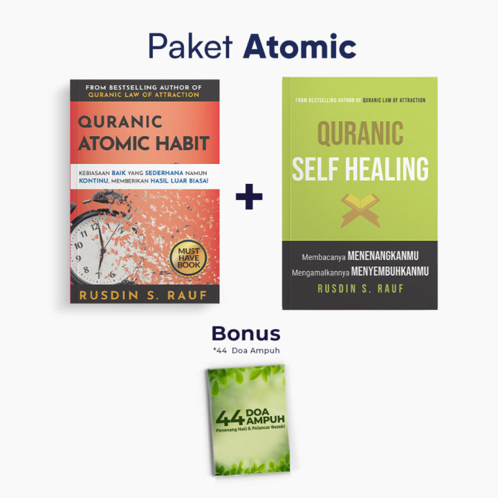 Paket Atomic Isi Buku Quranic Atomic Habit dan Buku Quranic Self ...