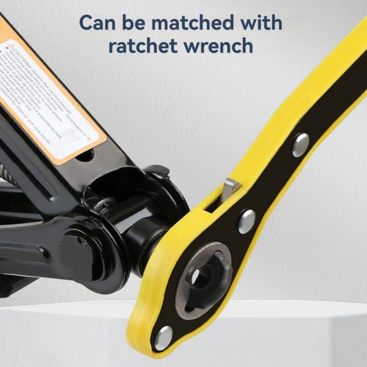 1.5T Jack Mechanical Pantograph Crank Lifter Jack W/Wrench Car Tire ...