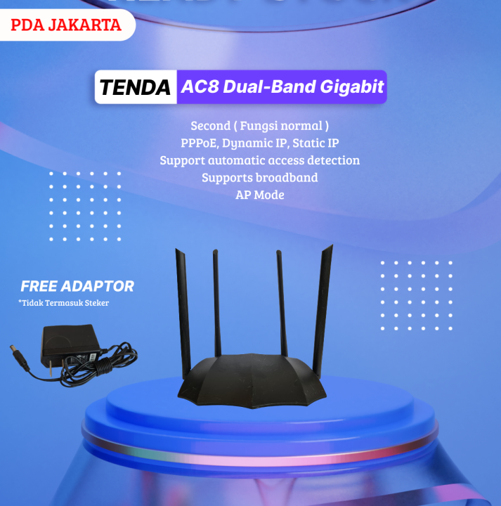 Router Tenda AC8 AC1200 IPv6 Dual-Band Wireless Router Wifi | Lazada Indonesia