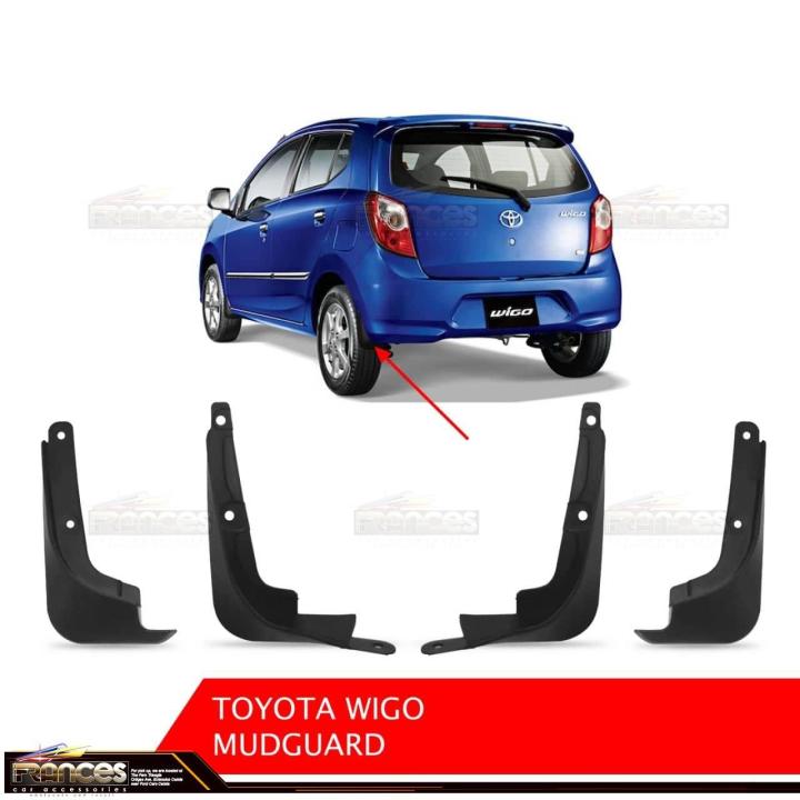 TOYOTA WIGO 2017-2023 MUDGUARD / MUD FLAPS 1 set ( Wigo Accessories ...
