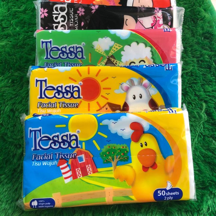 Tissue Tessa Travel Pack 50 sheets 2ply / Tisu Tessa Travelpack ...