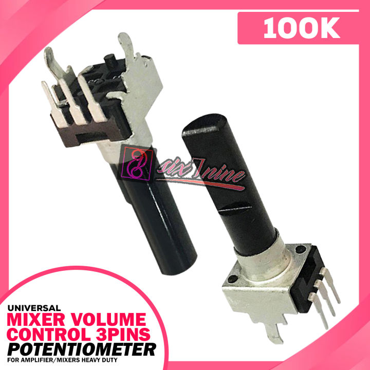 SSN Universal 100K Potentiometer with 3 Pins – Volume Control for Audio ...