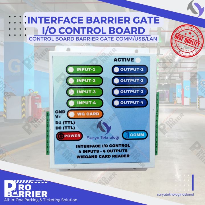 Interface Control Board Sistem Parkir | Controller I/O Barrier Gate ke ...