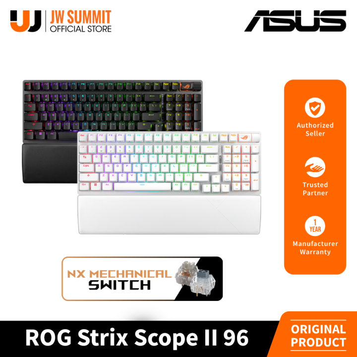 Asus ROG Strix Scope II 96 NX Snow / Storm Switch Tri-mode Connection ...