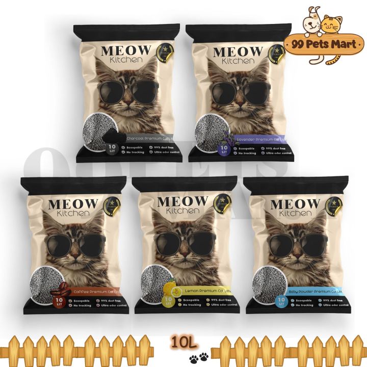 MEOW Kitchen Premium Cat Litter 10L / Meow Kitchen Pasir Kucing Murah ...