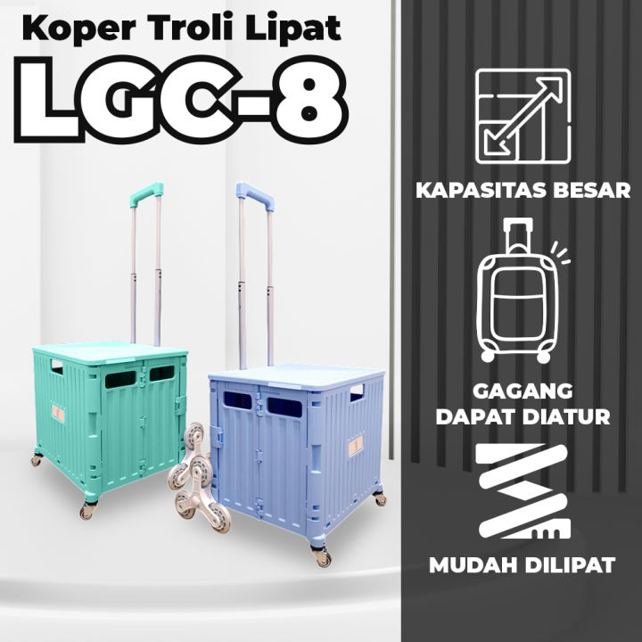 Troli Lipat LGC-8 Folded Shopping Trolley Troli Serbaguna Troli Belanja ...
