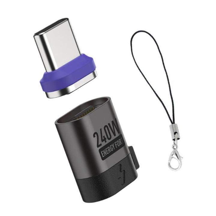 Type C Magnetic Adapter High Speed 240W Power Delivery Fast Charging ...