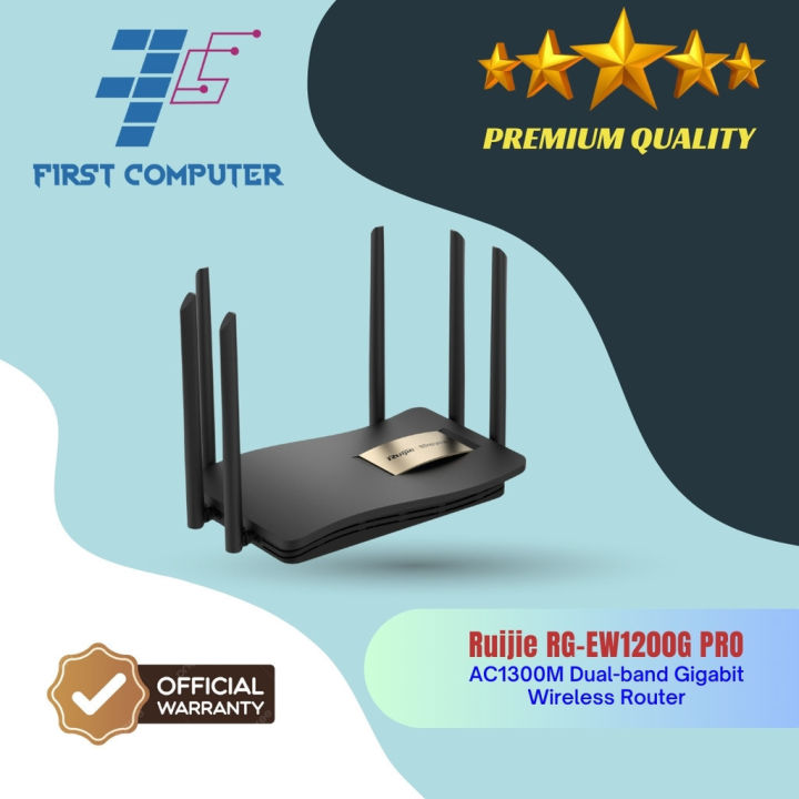 RUIJIE RG-EW1200G PRO AC1300M Dual-band Gigabit Wireless Router ...