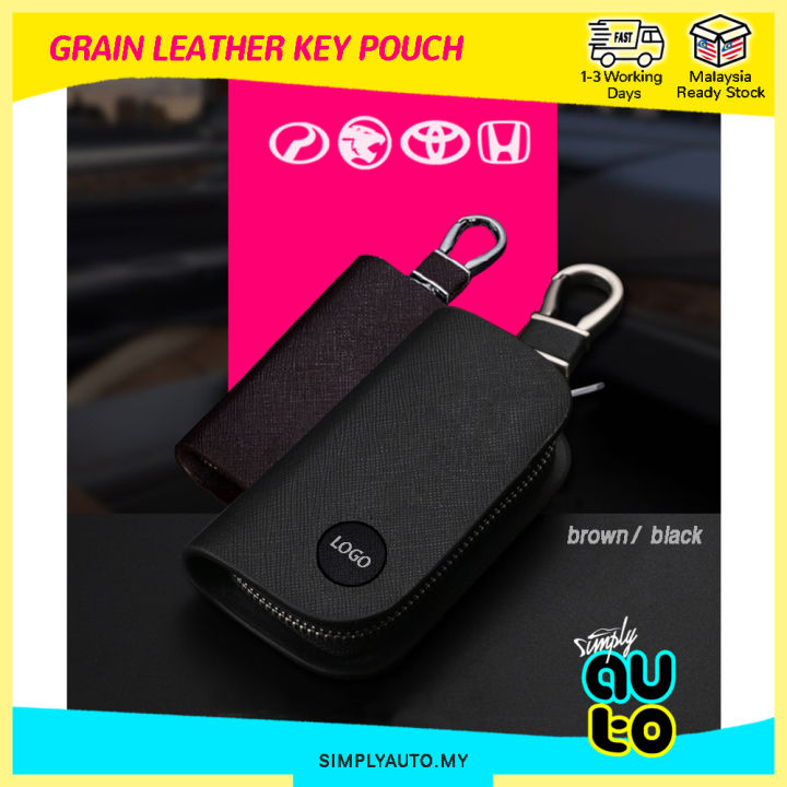 SIMPLYAUTO Car Smart Key Pouch Car Keyless Key Pouch Leather Key Pouch ...