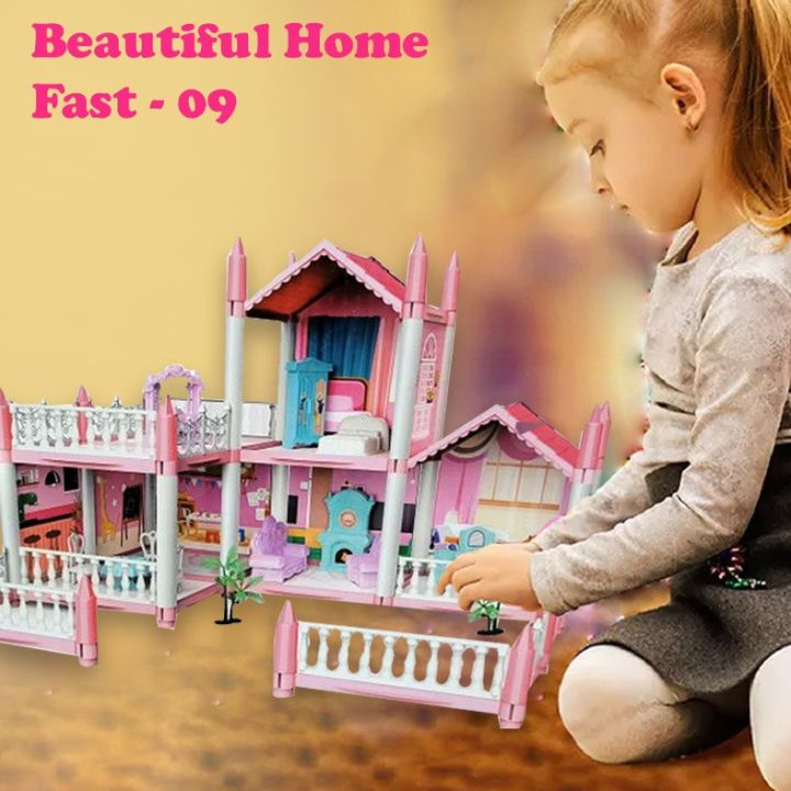 Mainan Edukasi Anak Princess Castle Barbie Beautiful Home Set Mainan ...