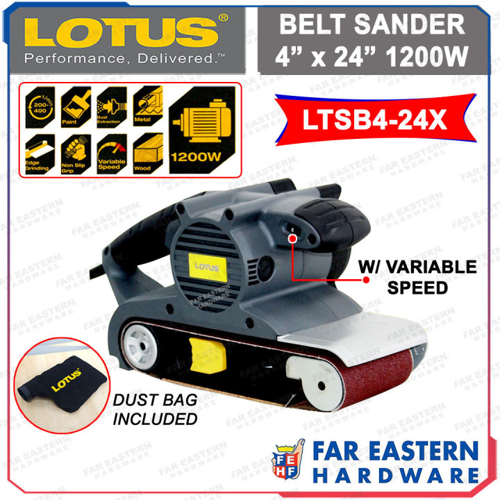 LOTUS Belt Sander 4" x 24" LTSB4-24X 1200W LTPTCD | Lazada PH