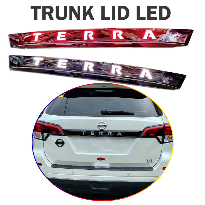2018-2021 NISSAN TERRA Rear Trunk Lid Black with Led Light Brake and ...
