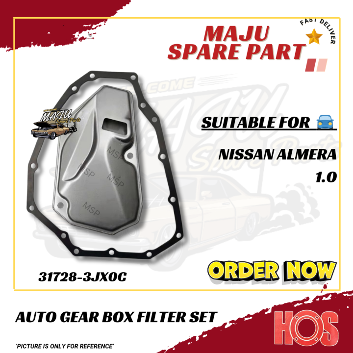 MSP NISSAN ALMERA 1.0 TURBO AUTO TRANSMISSION FILTER SET 31728-3JX0C ...