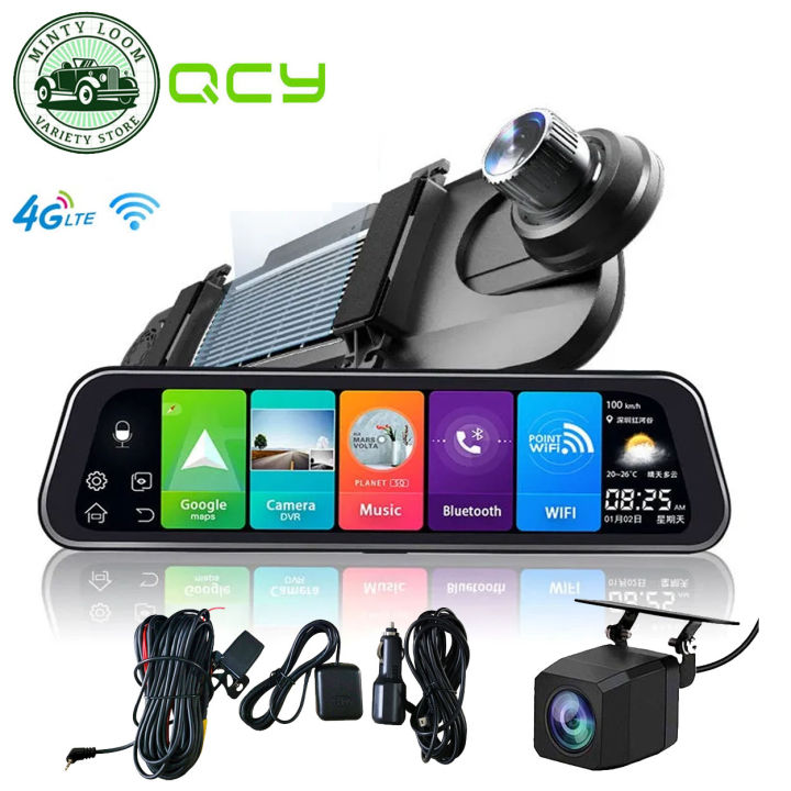QCY K9 PRO 4G CAR DVR 9.66" IN TOUCH SCREEN/BLUETOOTH/FM LAUNCH/WIFI ...