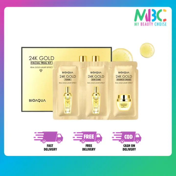 Bioaqua 24K Gold Facial Trial Kit | Lazada Indonesia