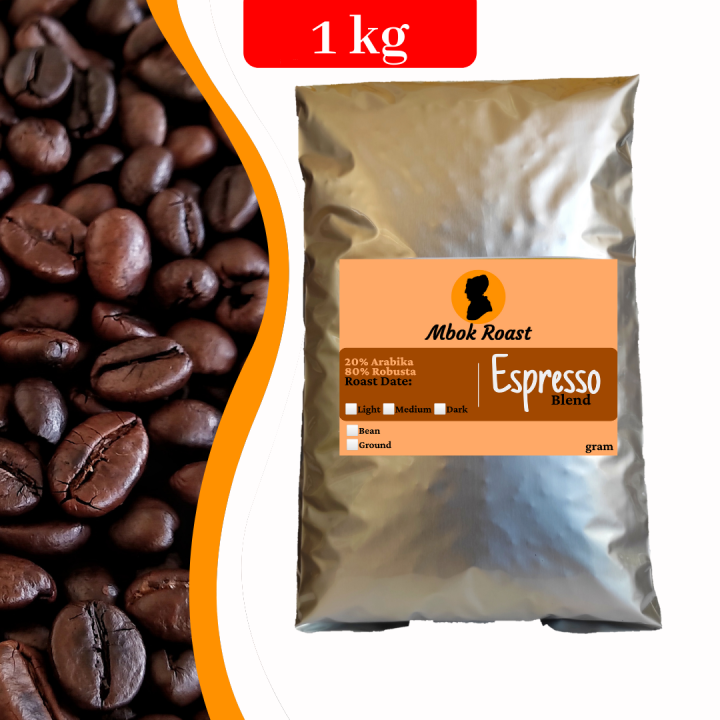 Kopi Espresso Blend 1kg Biji atau Bubuk Premium House Blend Es Kopi ...