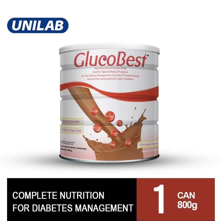 Glucobest Chocolate / Vanilla 800g Milk Powder For Diabetes Complete ...