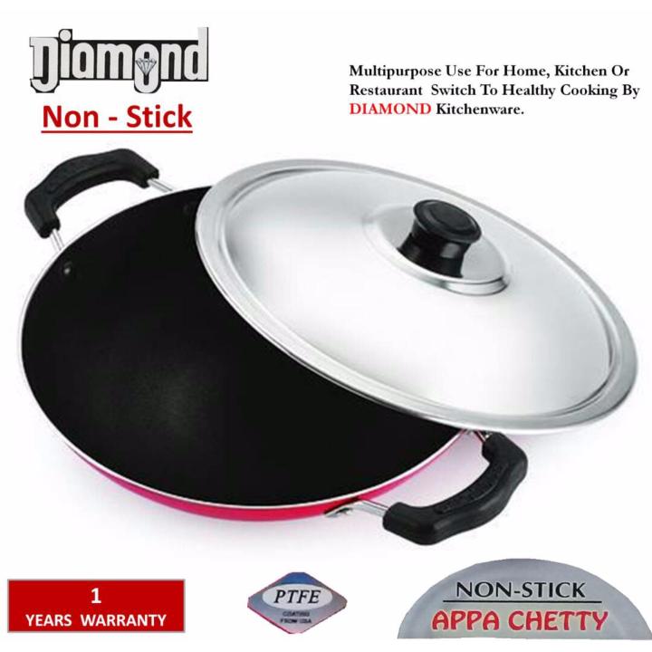 Diamond Appachatty/Appam pan Xtra Deep(22CM)/Normal(20cm) | Lazada