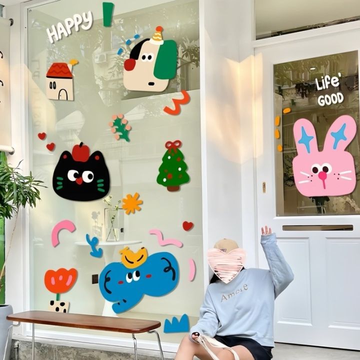 【x-cherub】สติ๊กเกอร์สูญญากาศ PVC สไตล์การ์ตูน รูปแบบสัตว์ขนาดเล็ก สติก ...