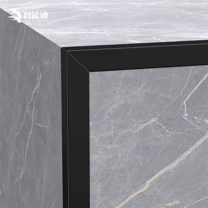 Black titanium aluminum alloy tile corner line equilateral right angle ...