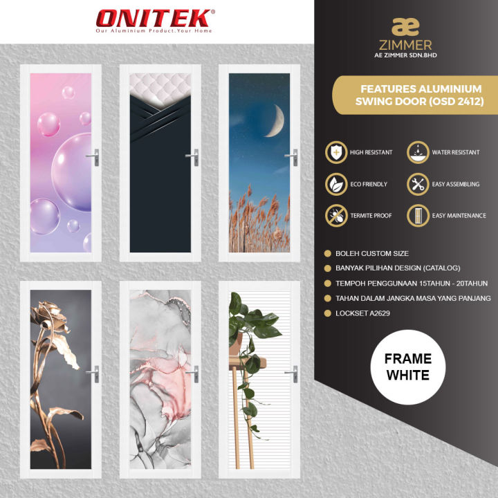 AE Zimmer Onitek Swing Door Frame OSD 2412 (Custom made Pintu Murah ...