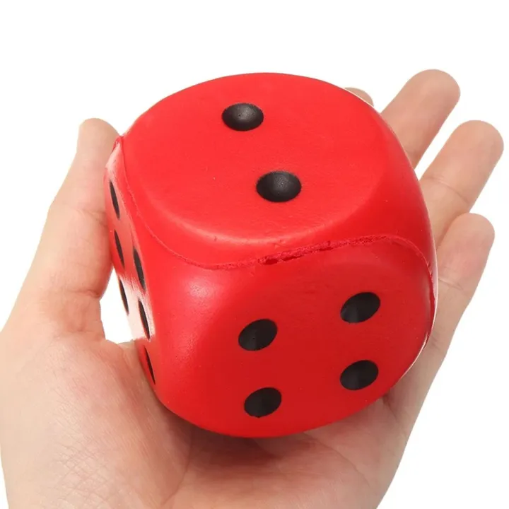 Toy Amusing Props Squeeze Solid Color Big Dice Finger Training Elastic ...