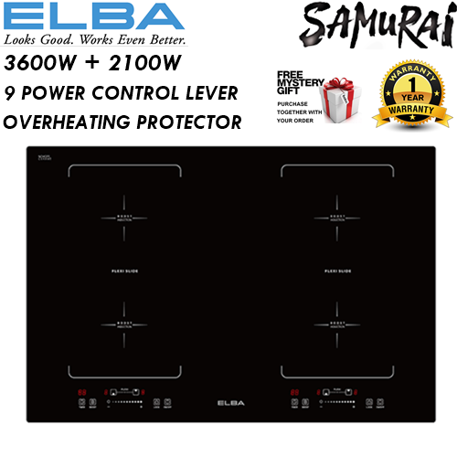 [FREE SHIPPING] ELBA BUILT IN FLEXI INDUCTION 4 COOKING ZONE EICK7094FZ ...
