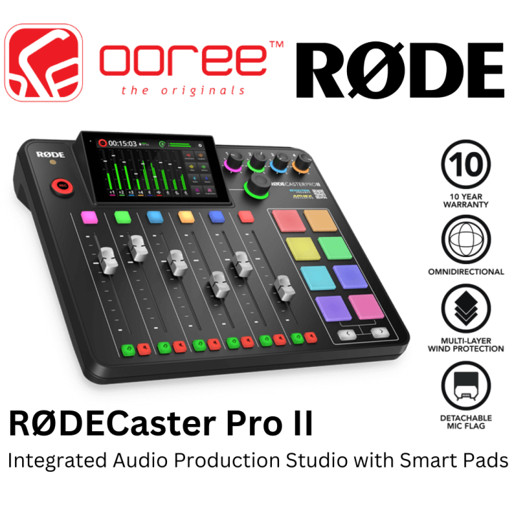 RODE RODECASTER PRO II INTEGRATED AUDIO PRODUCTION STUDIO WITH SMART ...