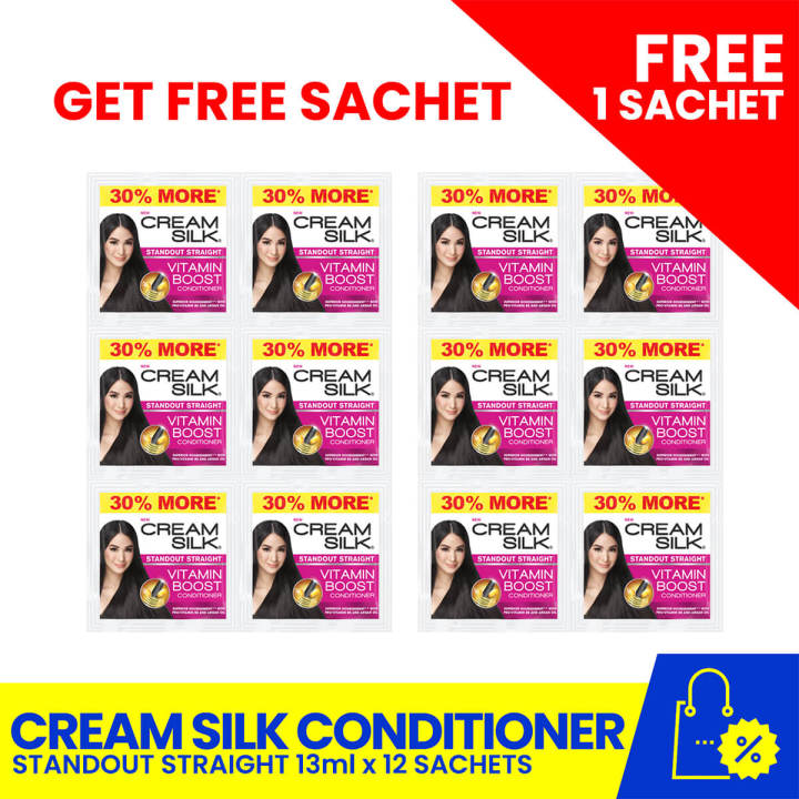 CREAM SILK Ultimate Reborn Standout Straight 11+1 sachets 13ml, hair ...