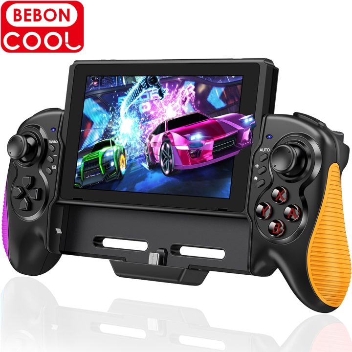 Pro คอนโทรลเลอร์สำหรับ Nintendo Switch Gamepad ในตัวดีไซน์6ไจโรแกนกริป ...